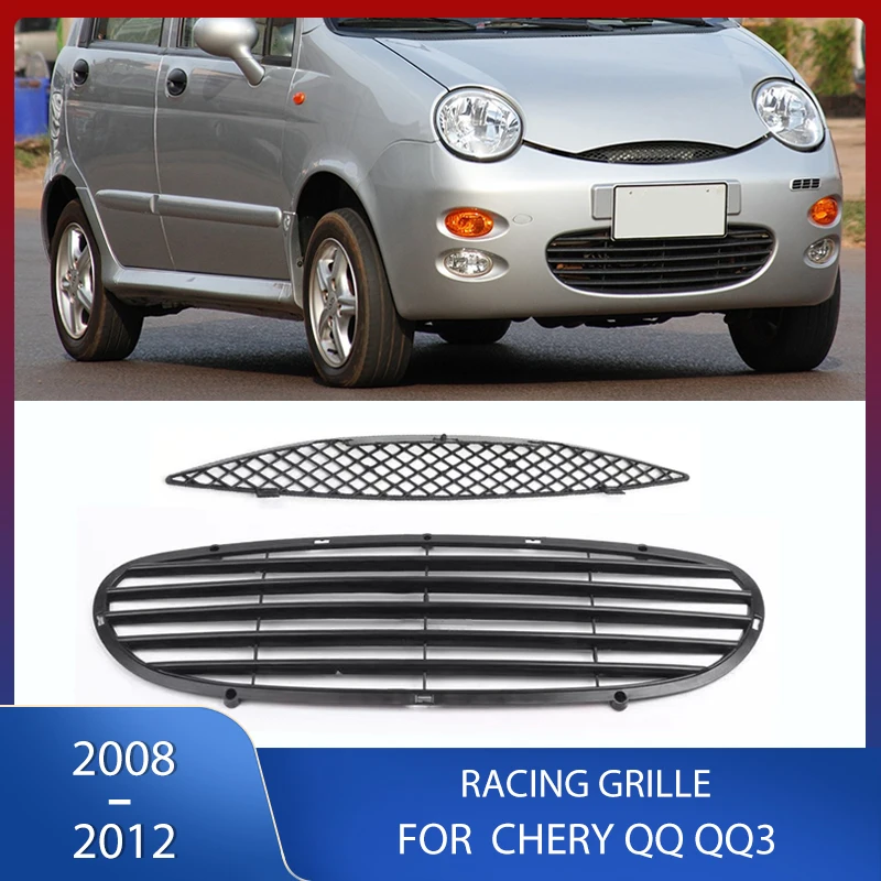 Car Front Bumper Lower Racing Grille Mesh Grill Panel Cover Trim For ...