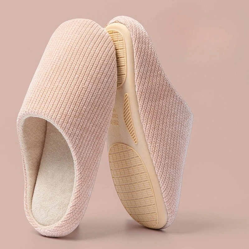 Soft Fluffy Silent Slippers Women Men Couple Non-slip Comfortable ...