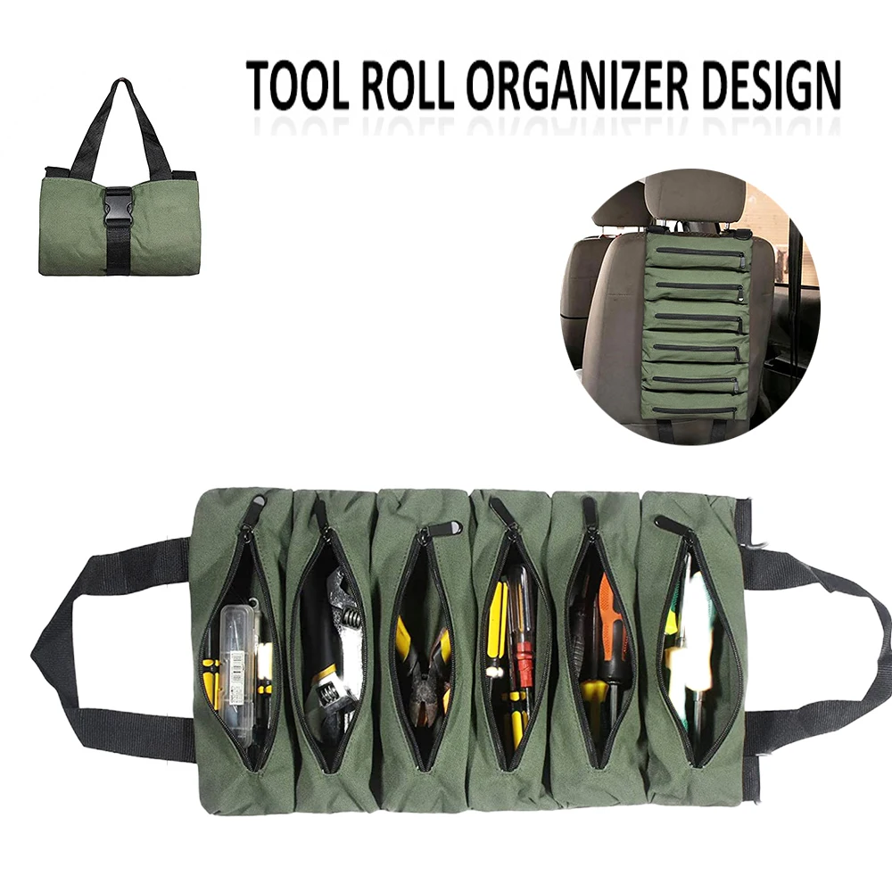 Portable-Tool-Roll-Bag-Pouch-Wrench-Screwdriver-Pliers-Bag-Case-Canvas ...