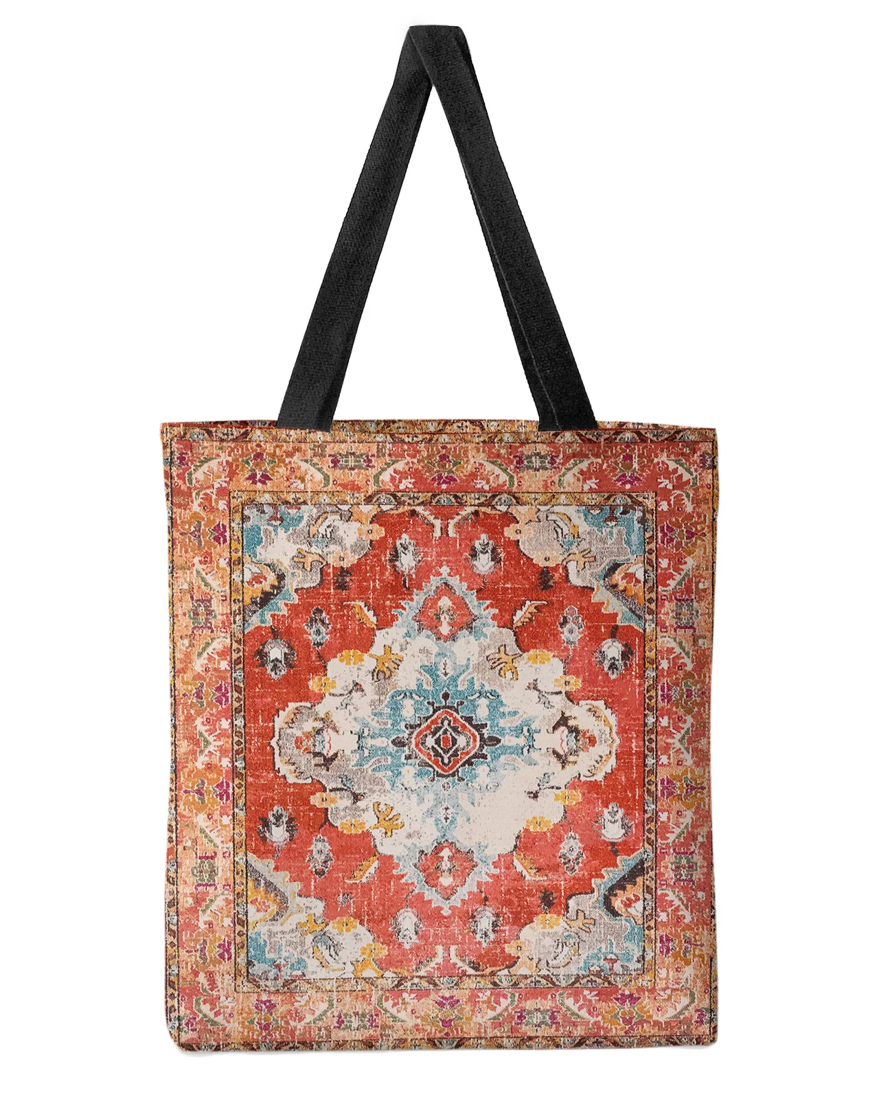 Vintage-Carpet-Texture-Large-capacity-Women-Shopping-Canvas-Tote-Bag ...