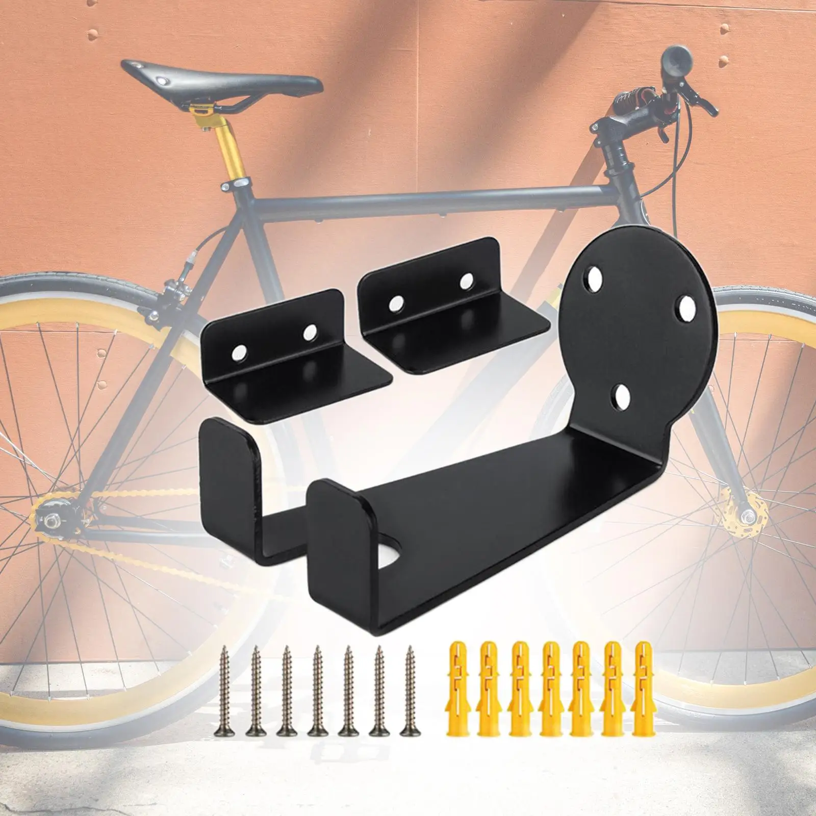 Bike Wall Mount, Garage Horizontal Bike Storage Rack Bike Display Stand ...
