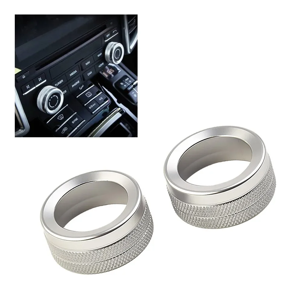 2PCS-Car-Volume-Radio-Knob-Cover-For-Macan-S-Turbo-Panamera-S-911 ...