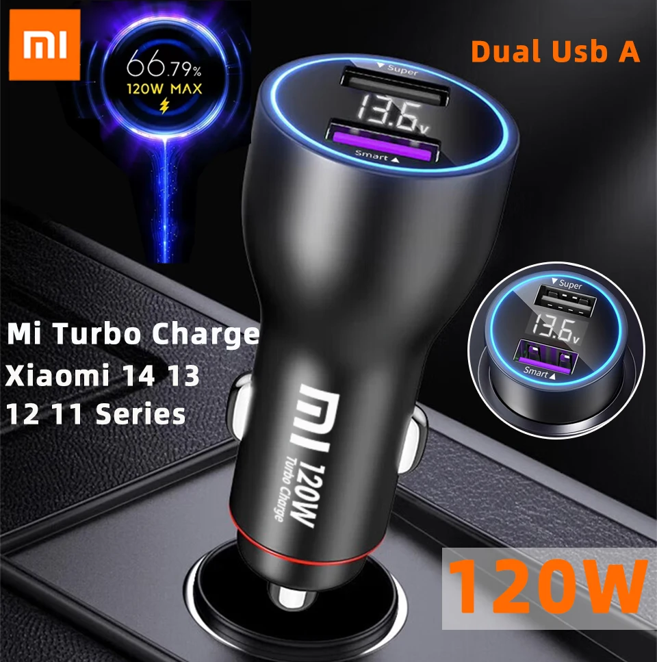 Xiaomi-Charger-Car-120w-Hyper-Turbo-Charge-90w-67w-Mi-Auto-Cargador-Usb ...