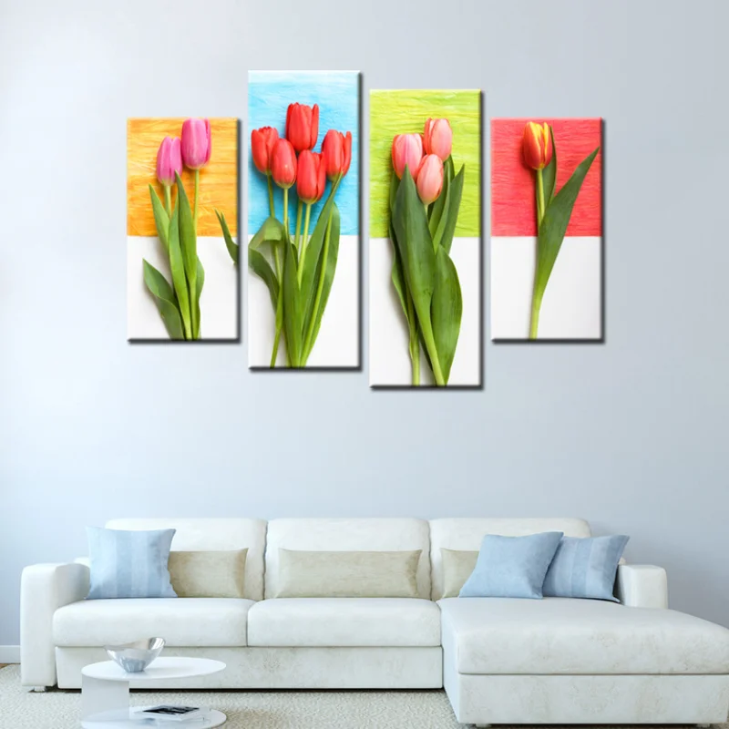 Contoh Lukisan Bunga Tulip