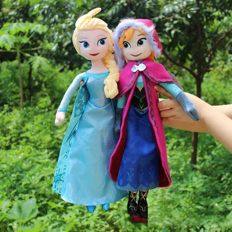 50cm Frozen Anna Elsa 2 Plush Toy Stuffed Doll NEW Fire Lizard 2 Fever ...