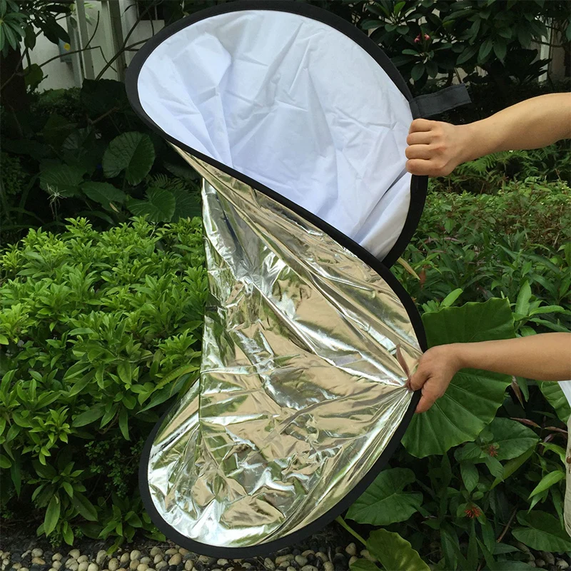 Portable-Light-Round-Reflector-Collapsible-Photography-Studio-Reflector ...