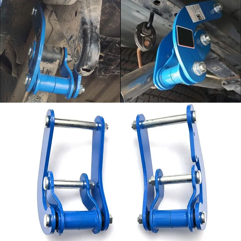 2pcs Rear Comfort Double G-Shackles Suspension Leaf Spring Fit For ...