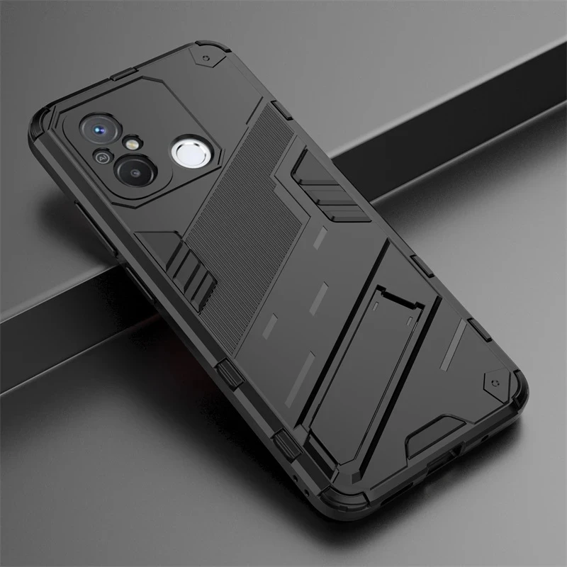 For Xiaomi Redmi 12C Case Luxury Magnetic Car Stand Holder Armor Phone ...