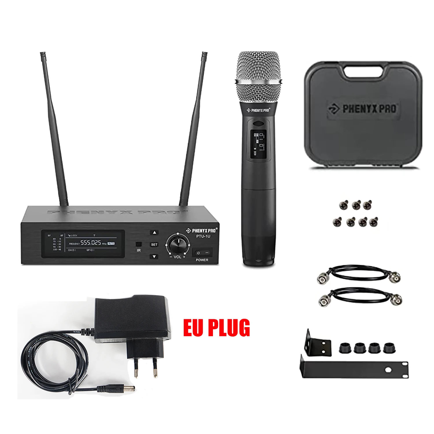 Single-Cordless-Microphone-Set-w-Auto-Scan-UHF-Professional-Dynamic-Mic ...
