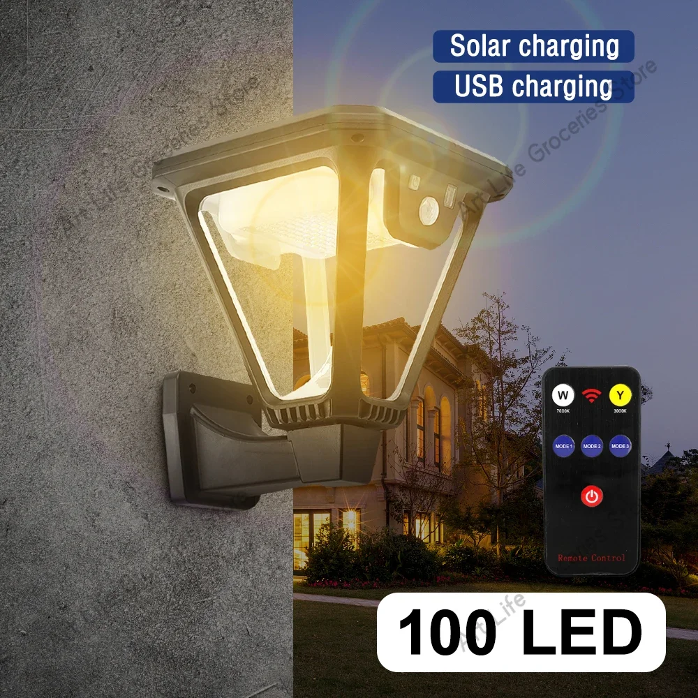 Solar-LED-Lights-Outdoor-Wall-Lamp-Light-Waterproof-Retro-lampara-externo-Illumination-Motion ...