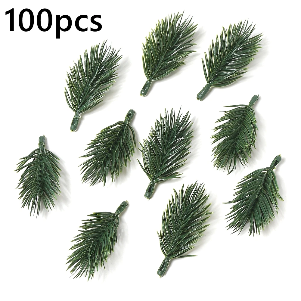 Douglas Pine Tree|silk Artificial Pine Needles 50/100pcs For Christmas ...