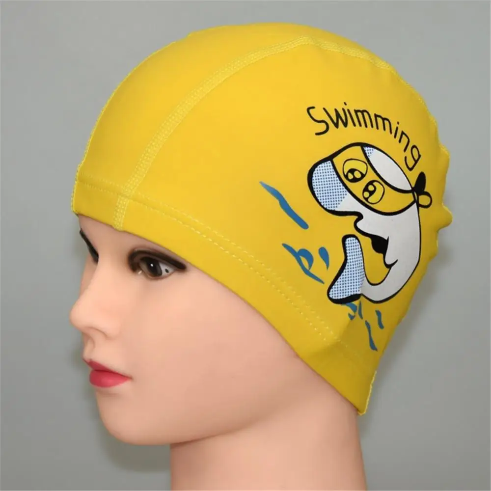 PU-Waterproof-Fabric-Swimming-Caps-Cute-Cartoon-Children-Swimming-Caps ...