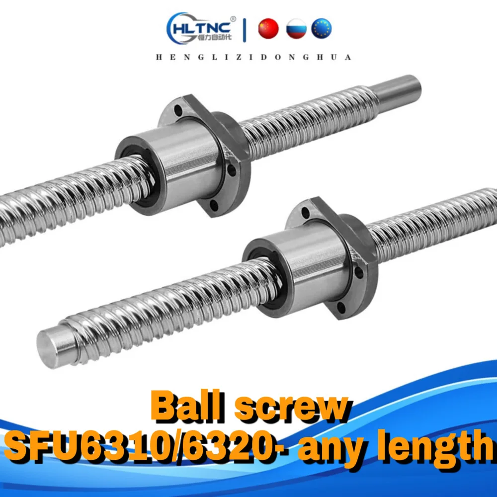 63mm-diameter-SFU-SFS-DFU-rolled-ball-screw-6310-6320-ball-nut-SFU6310 ...