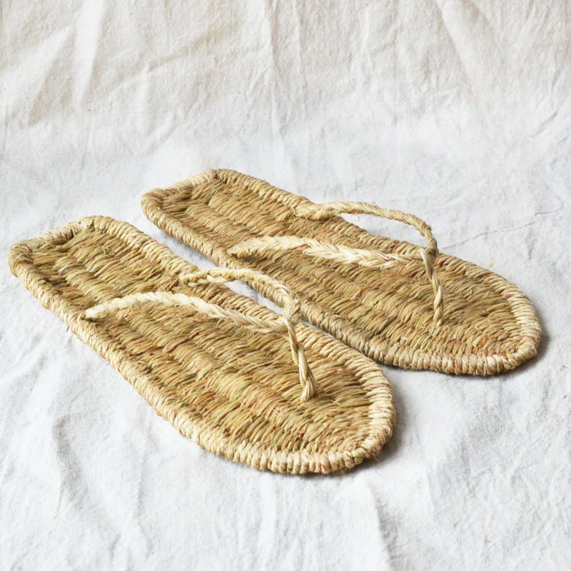 Straw Sandals for Men and Women Drift Beach Sandals Japanese Anime Cos ...