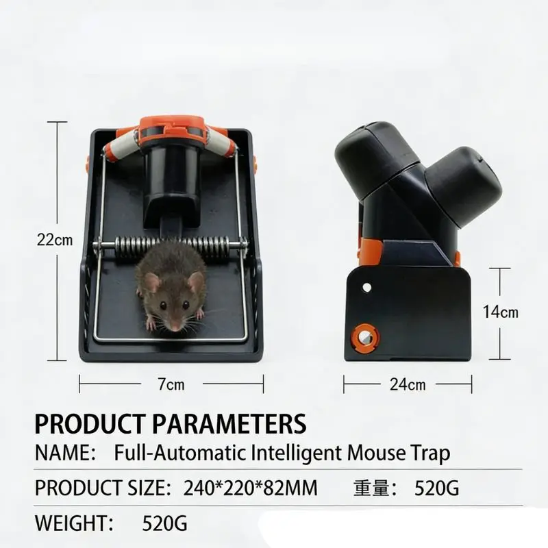 Household Electric Non-CO2 Rodent Trap Double Kill Continuous Mouse ...