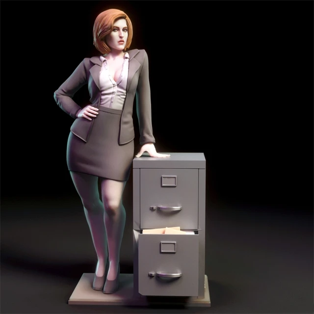 Dana Scully NSFW Resin 75mm Figure Model Kit 1/24 Scale Model Kit ...