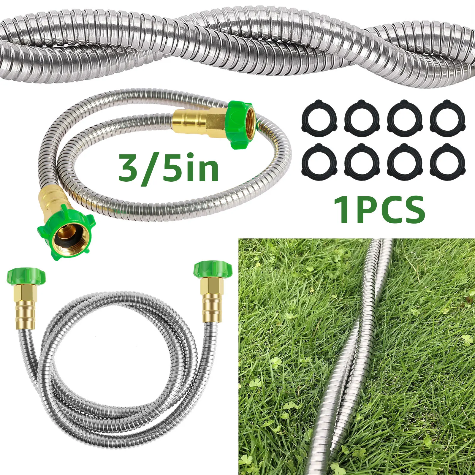 3-5FT-Short-Garden-Hose-Female-Connector-Leakproof-with-Female-to ...
