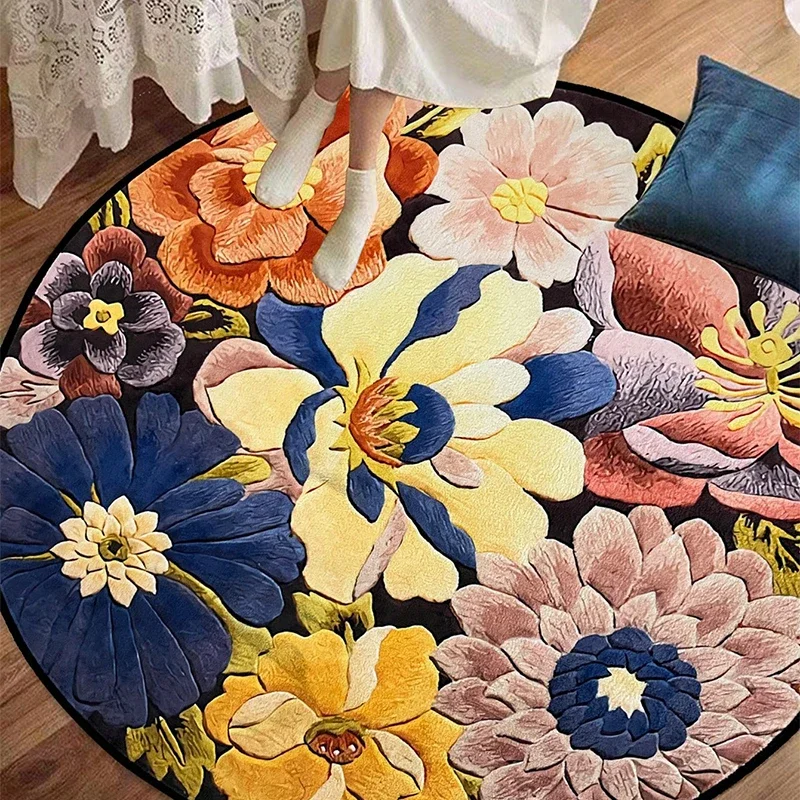 Floral-Design-Carpet-Modern-Flower-Leaf-Pattern-Home-Decor-Carpets ...