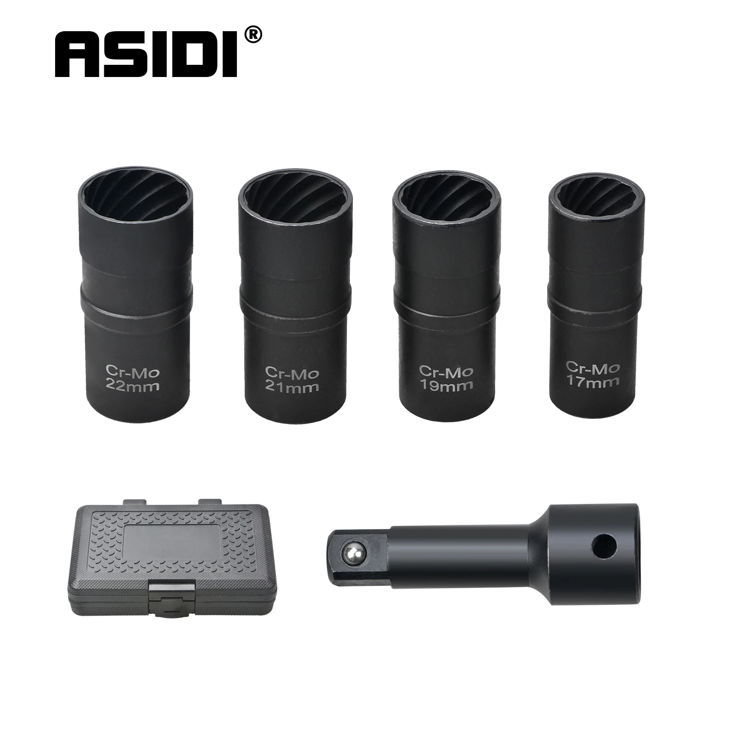 5pcs-Twist-Socket-Wheel-Lock-Worn-Lug-Nut-Remover-Extractor-Tool-17-19 ...