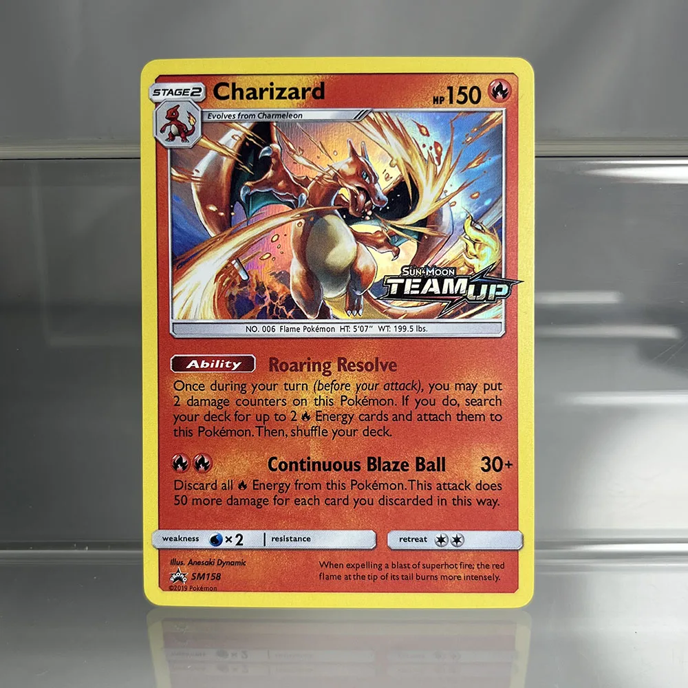Pokémon Cards Sun & Moon Foil Flash Cards Charizard & Braixen lono ...