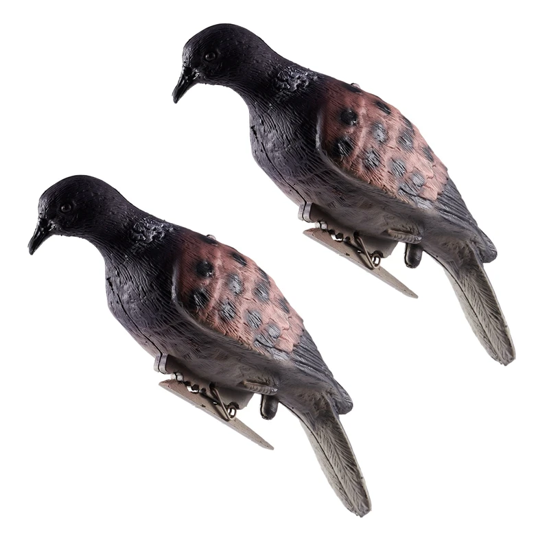 2PC-Hunting-Dove-Scare-Protect-Garden-Pigeon-Decoy-Bionic-Animal-Bait ...