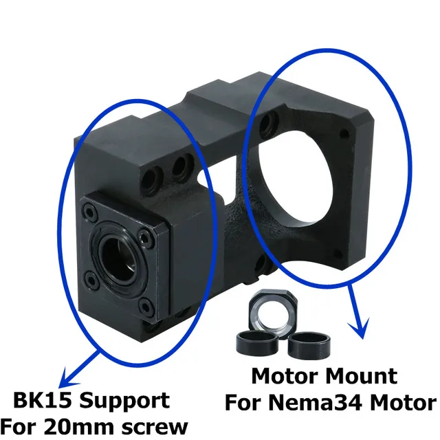 HLTNC HM15 Integrated Motor Mount Bracket Fit Nema32 Nema34 Stepper ...