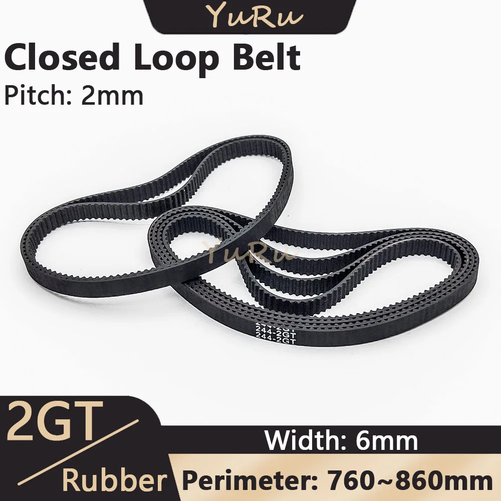 2GT-2MGT-Closed-Loop-Belt-Width-6mm-Perimeter-760-782-784-800-810-840 ...