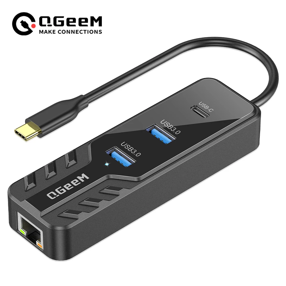QGeeM USB C Hub USB 3.0 Thunderbolt 4 3 Dock Station for Macbook Pro ...