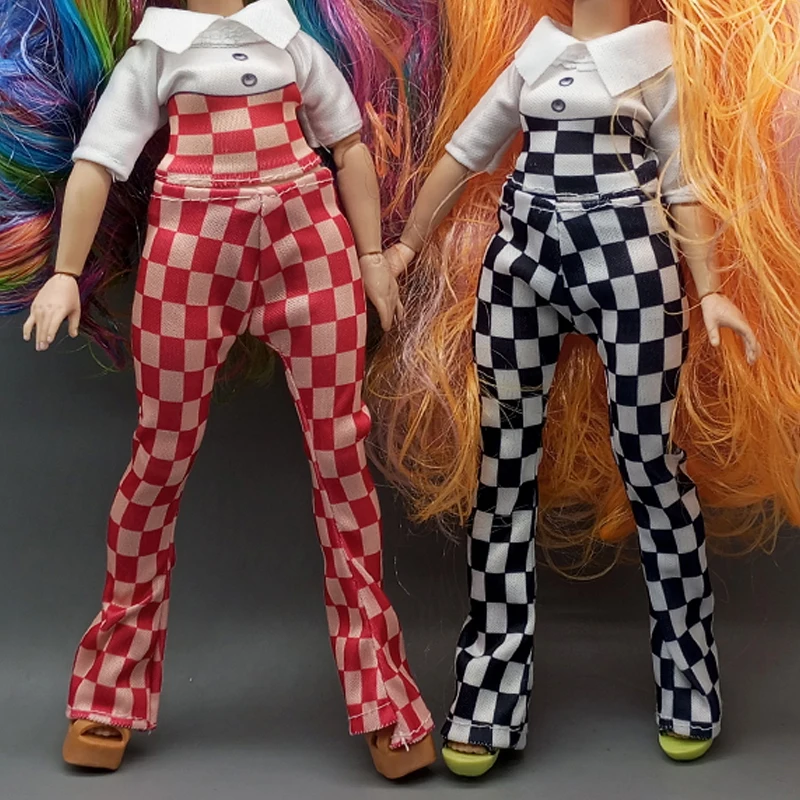 Kids-Fancy-28CM-Fantastic-Shadow-Doll-Clothes-Accessories-Black-Plaid ...