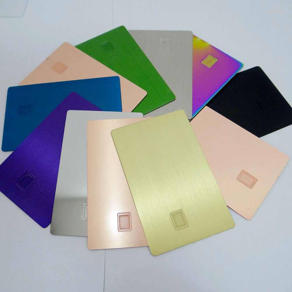 Metal Credit Card Blank Chip Slot | Stainless Card Credit Metal - 1pcs ...