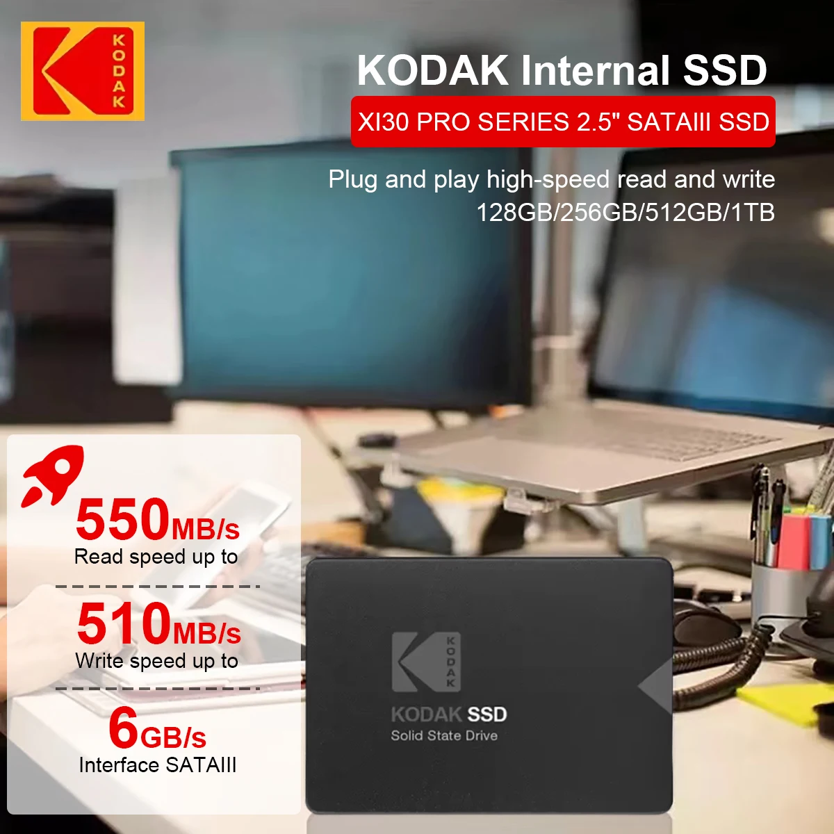 [Brand Storage] Kodak X130Pro Series Ssd-Sata3.0 Ultra-Fast 2.5inch ...