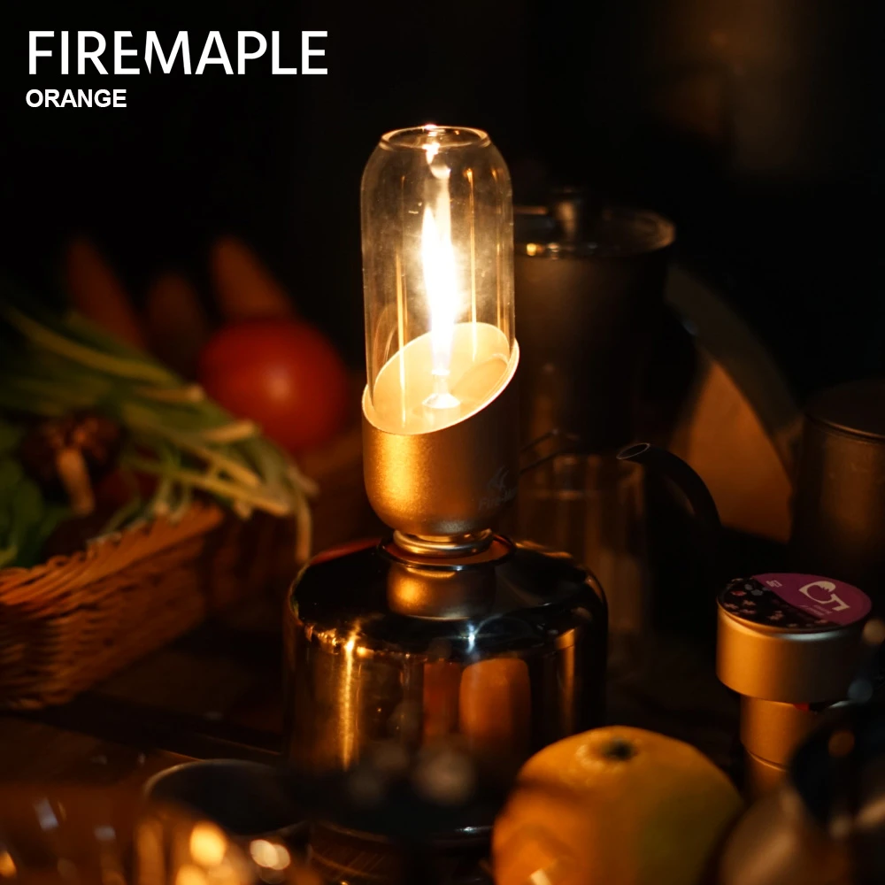 Fire Maple Orange Gas Lantern Outdoor Propane Isobutane Fuel Lights For ...