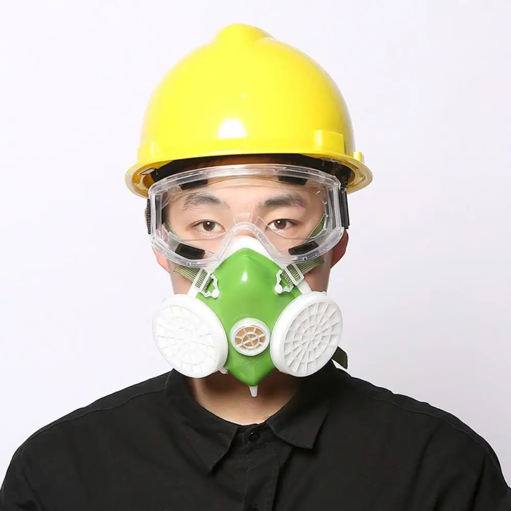 New-Green-Reusable-Half-Face-Dust-Mask-Dual-Filter-Dust-proof-Respir ...