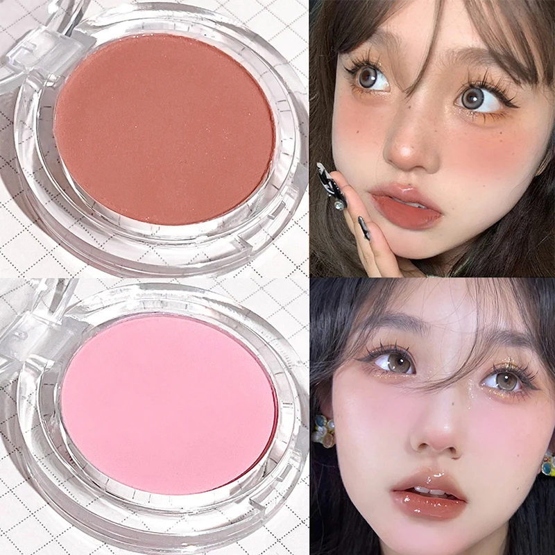 Paleta-de-colorete-monocrom-tico-rosa-y-naranja-polvo-de-colorete-suave ...