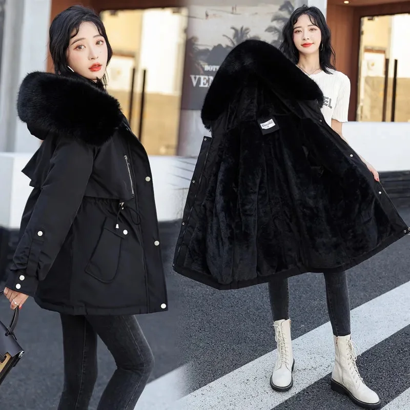 2022 New Winter Jacket Women Parka Fashion Long Winter Coat Women ...