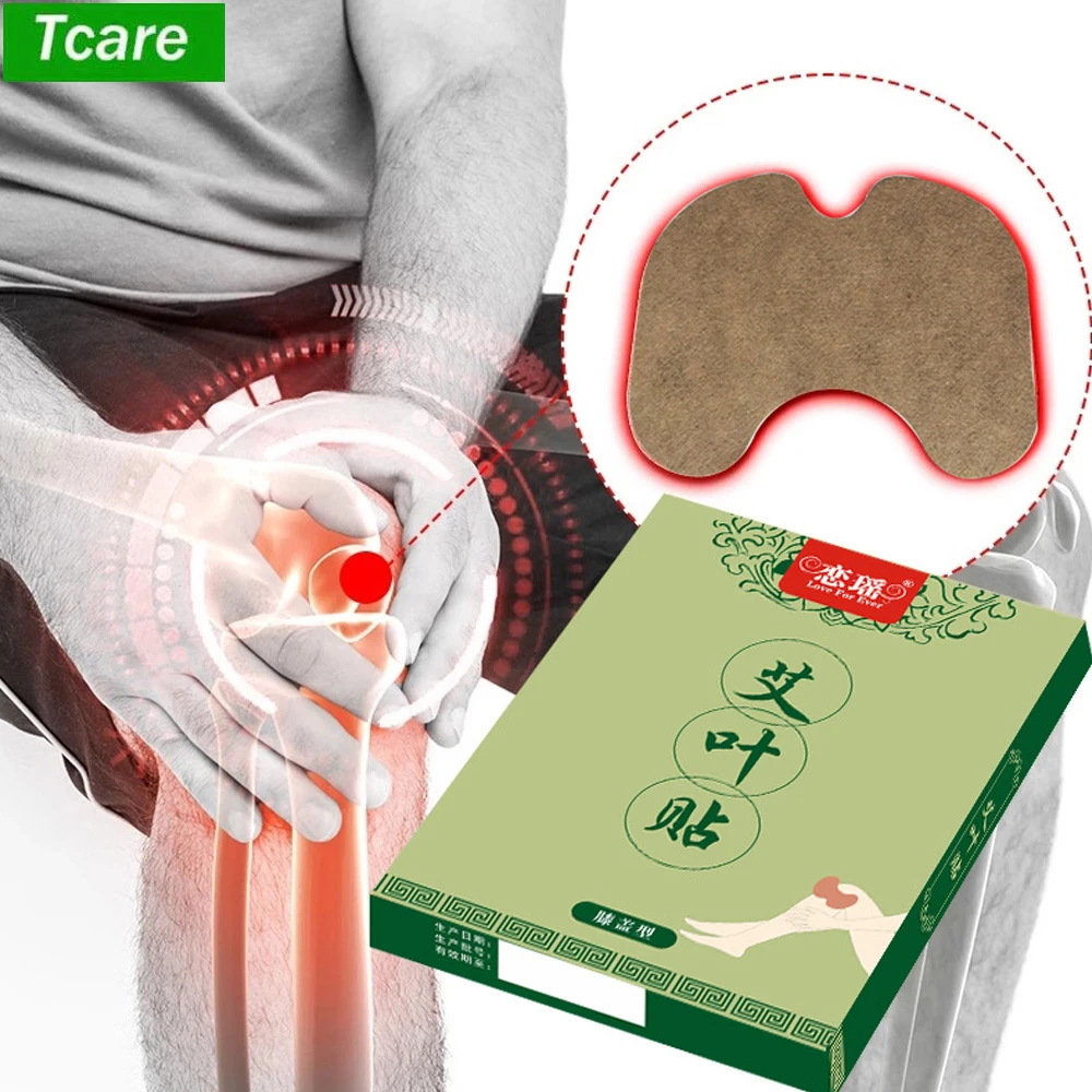 Tcare 20/40/60Pcs Natural Wormwood Moxibustion Knee Sticker Thermal ...