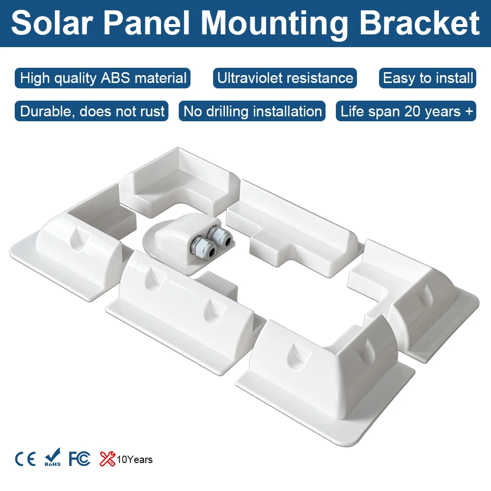Caravan-Solar-Panel-Mounting-Bracket-kits-With-IP68-Car-Cable-Junction ...