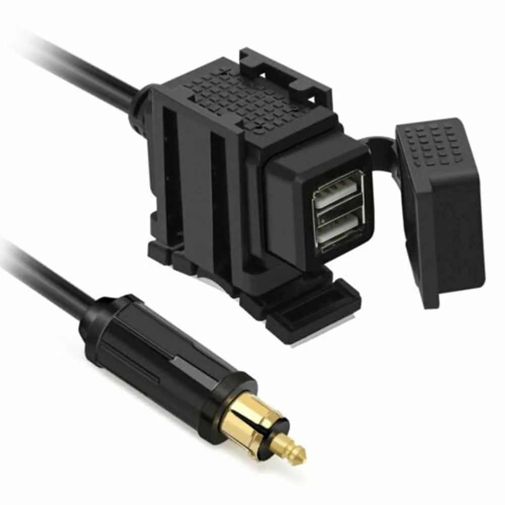 Motorcycle Dual Usb Charger Adapter Powerlet Din Hella Socket For Bmw ...