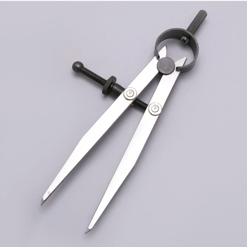Adjustable-Lockable-Steel-Divider-Wing-Leather-Compass-Spacing-Gauge ...