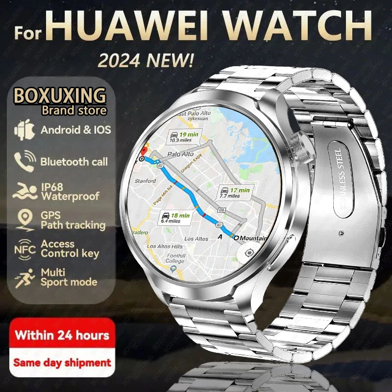 HUAWEI-reloj-inteligente-deportivo-para-hombre-pulsera-con-Pantalla-AMOLED-NFC-GPS-br-jula ...