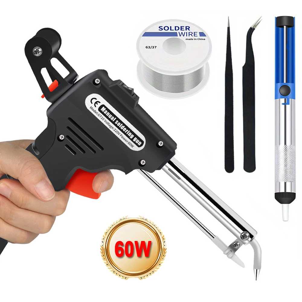Electric-Soldering-Iron-Hand-Held-Externally-Heating-220V-60W-Soldering ...