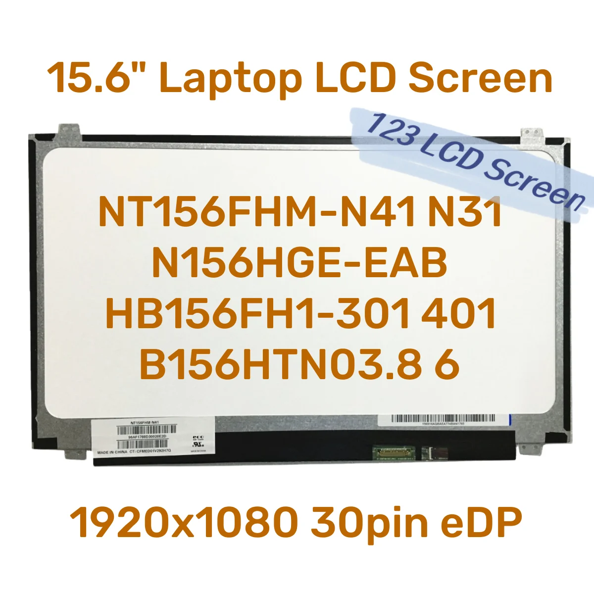 LCD-NT156FHM-N41-N31-N156HGE-EAB-HB156FH1-301-401-B156HTN03-8-6 ...