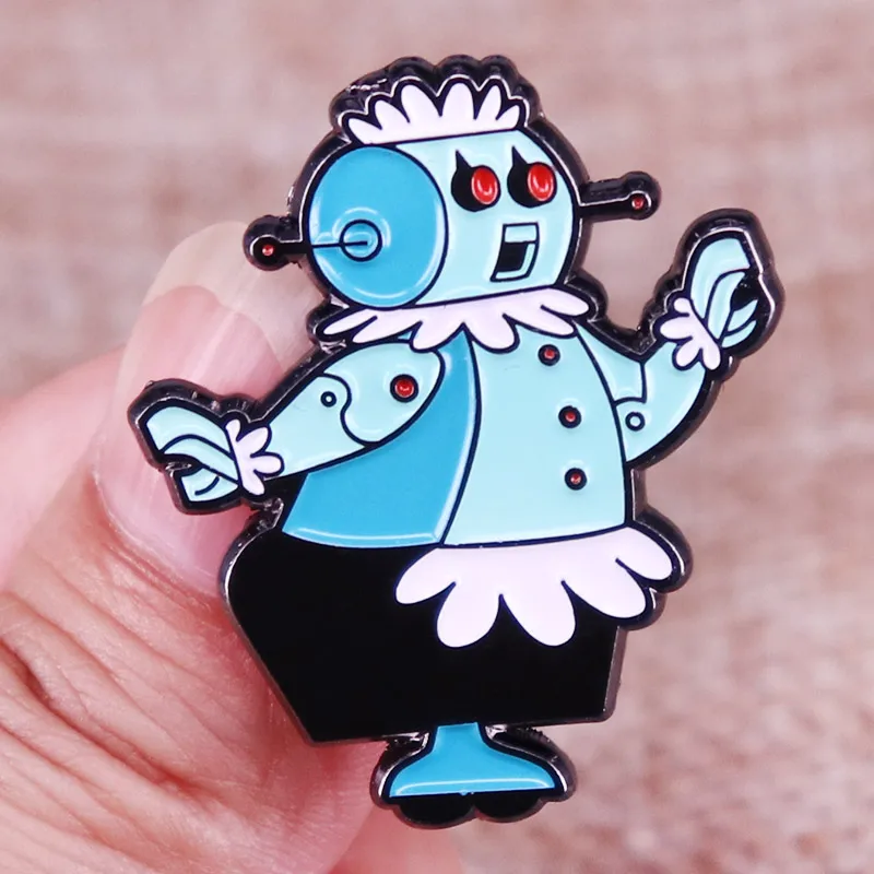 The Jetsonnns TV Series Rosey The Robot Blue Enamel Pins Machine Housekeeper Lapel Pin Shirt Bag ...
