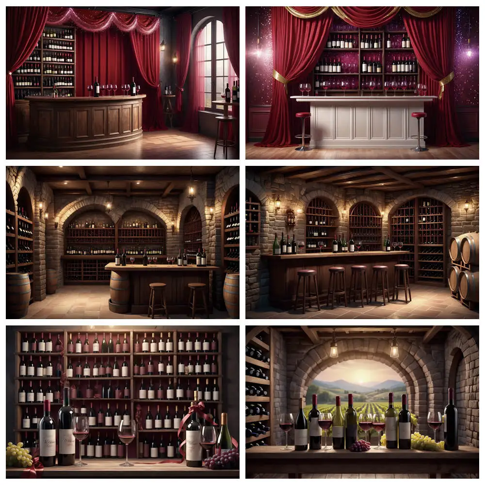 MOON-QG-Drink-Wine-Day-Backdrop-for-Photography-Vintage-Bar-Cellar ...