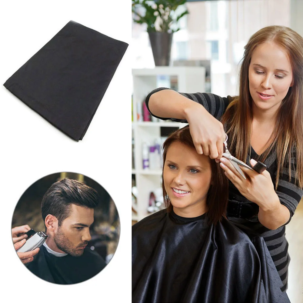 2Pcs-Black-Hairdressing-Cape-Professional-Hair-Cut-Salon-Barber-Cloth ...