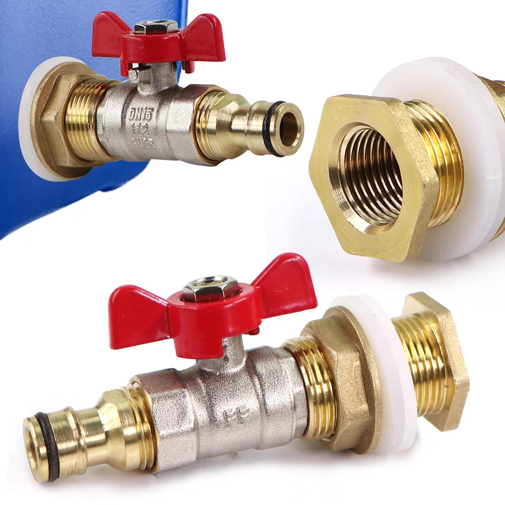 16mm-Brass-Ball-Valve-Water-Tank-Joint-Quick-Connector-Garden ...