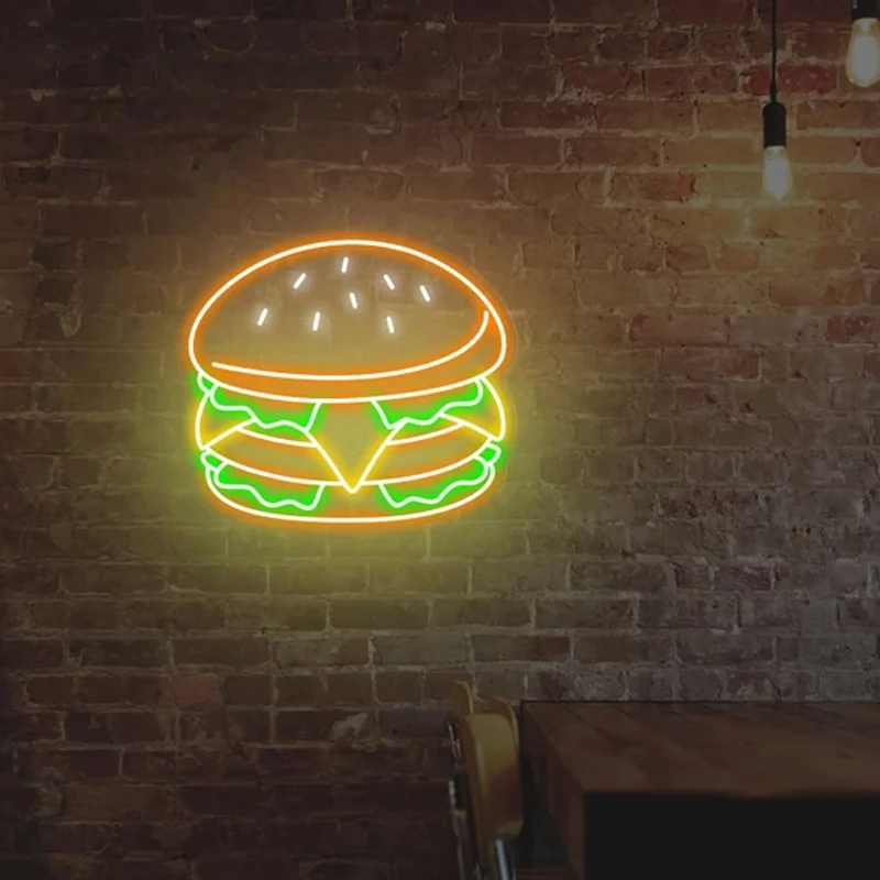 Neon Signs Now Serving Dinner