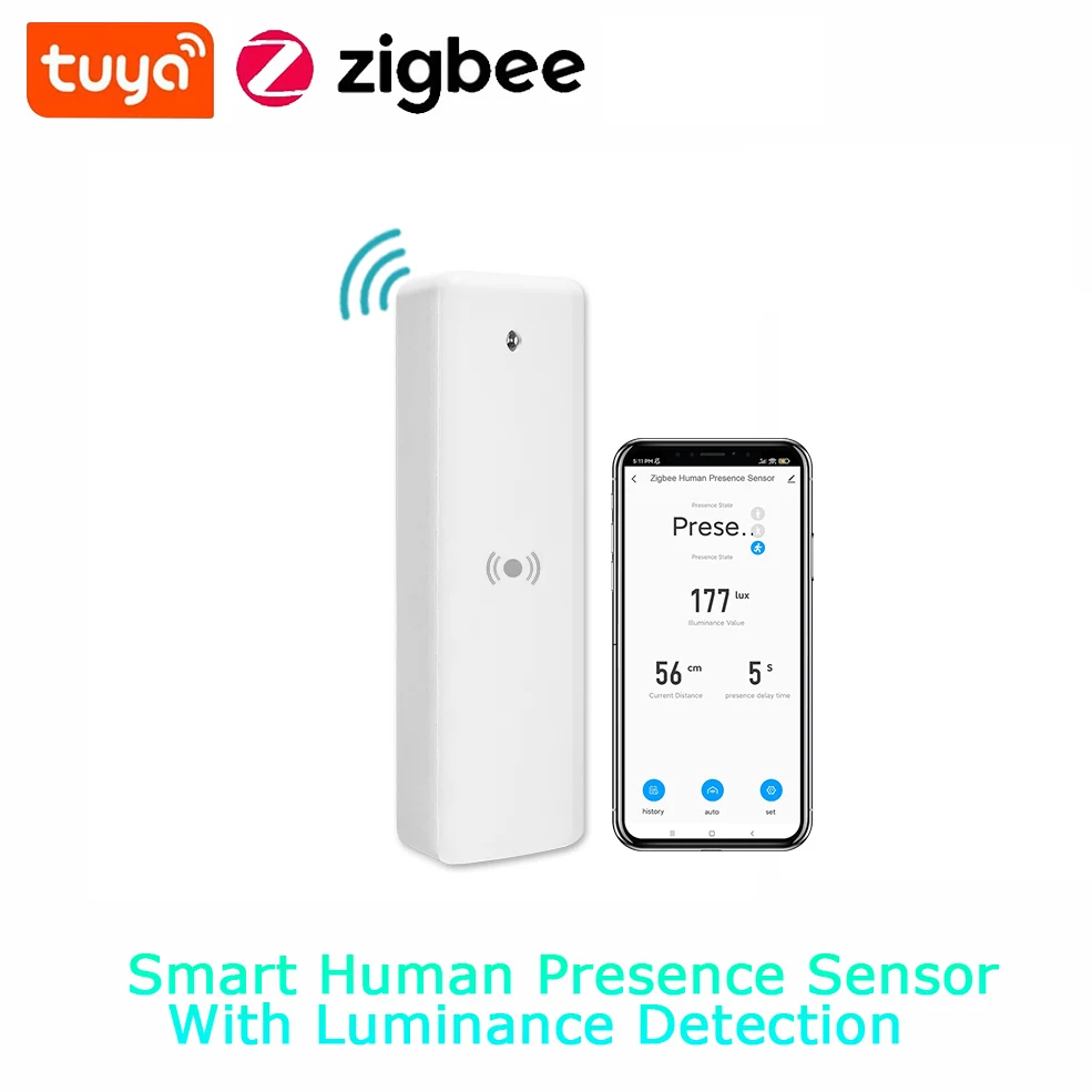 Zigbee Human Presence Sensor Smart Home Tuya Presence Detector MmWave ...