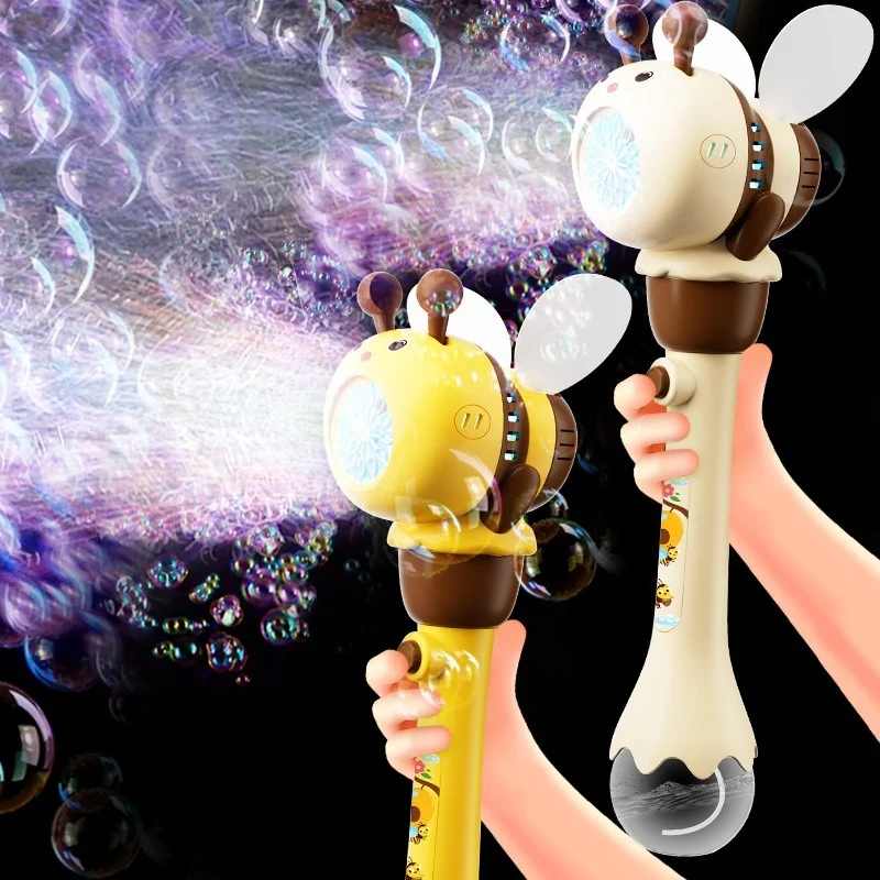 Children-New-Hand-Held-Automatic-Bubble-Machine-Party-Games12hole-Fully ...