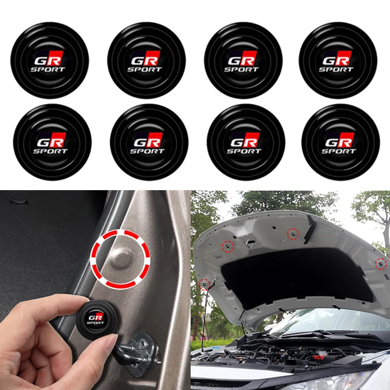 Car Door Shock Stickers Hood Trunk Anti-collision Silicone Adhesive ...